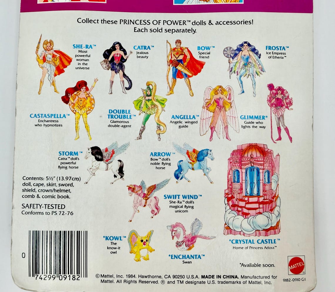 Vintage 1984 Princess of Power She-ra Figure New in Package - Etsy