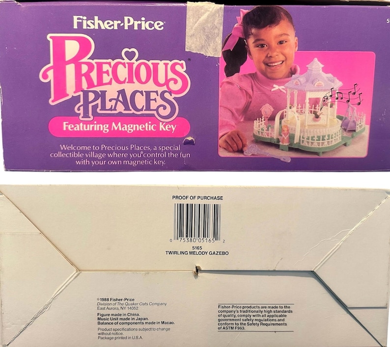 1988 Vintage Fisher-price Precious Places “the Twirling Melody Gazebo ...