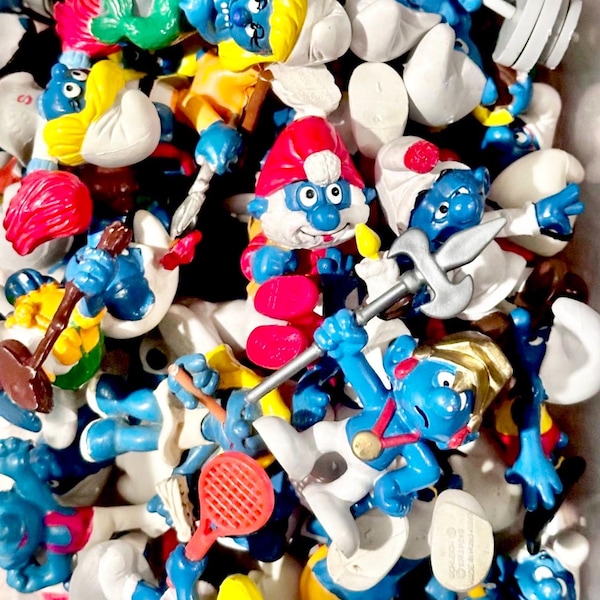 1970s Smurf Figurines - Etsy