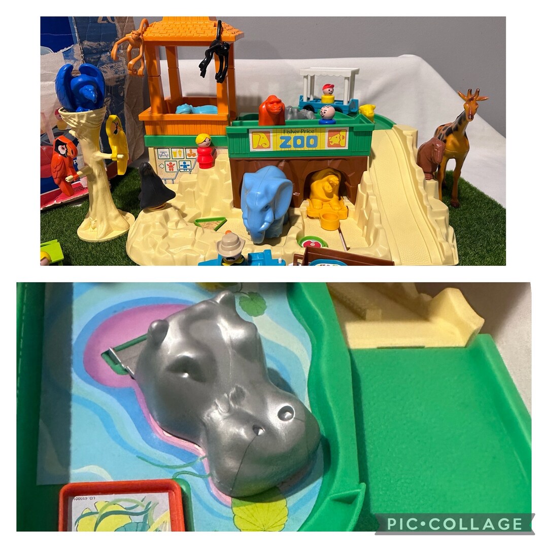 Fisher Price Little People Zoo 916 COMPLETE With Box and Extras RARE ...