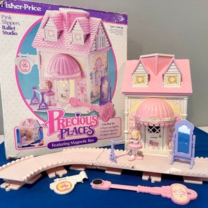 1988 Vintage Fisher-price Precious Places Complete IOB Pink Slippers Ballet Studio No.5153 - Etsy