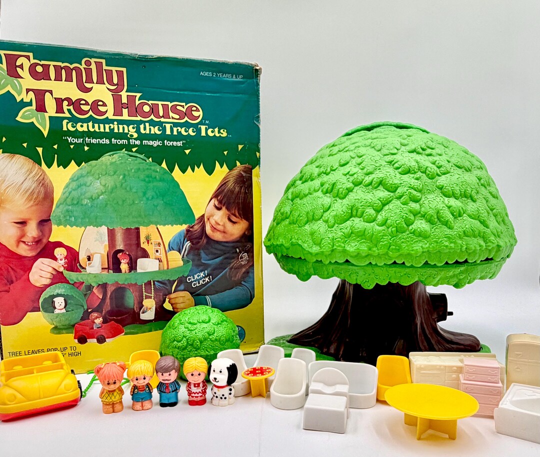 Vintage Kenner 1975 Family Tree House Set Featuring the Tree Tots in ...