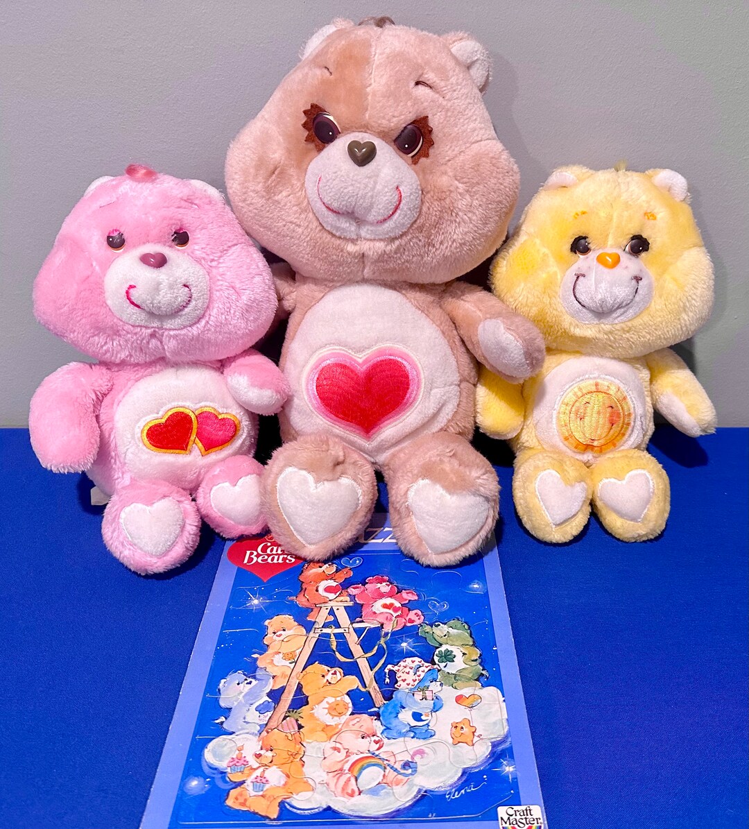 Vintage 1983 Kenner Care Bears, Bundle of Three With 1983 Care Bear ...