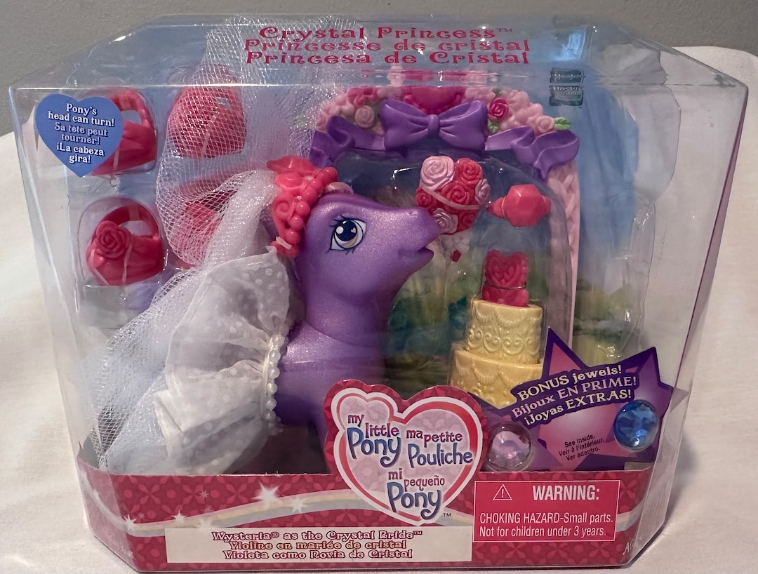 Hasbro My Little Pony 2005 Wysteria as the Crystal Bride New in Box - Etsy