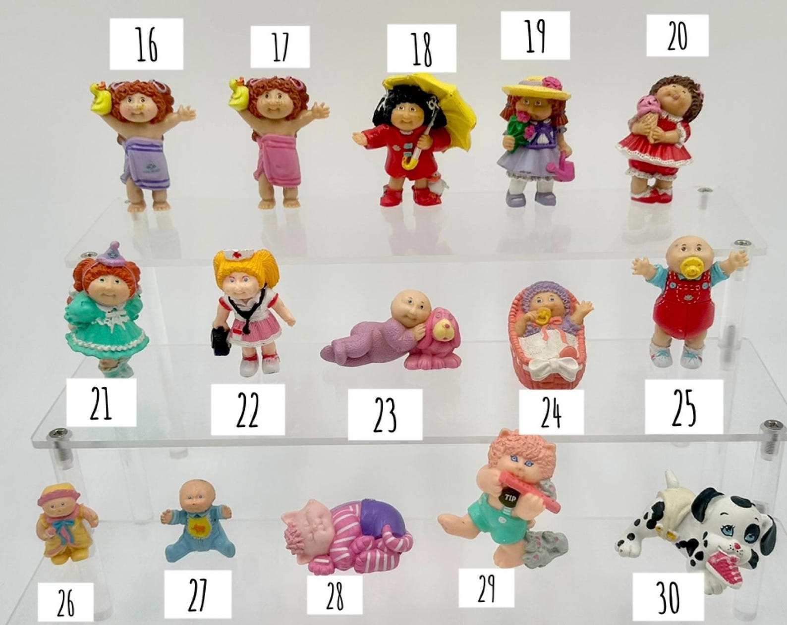 Vintage 1980s Cabbage Patch Kids PVC Miniatures - Etsy