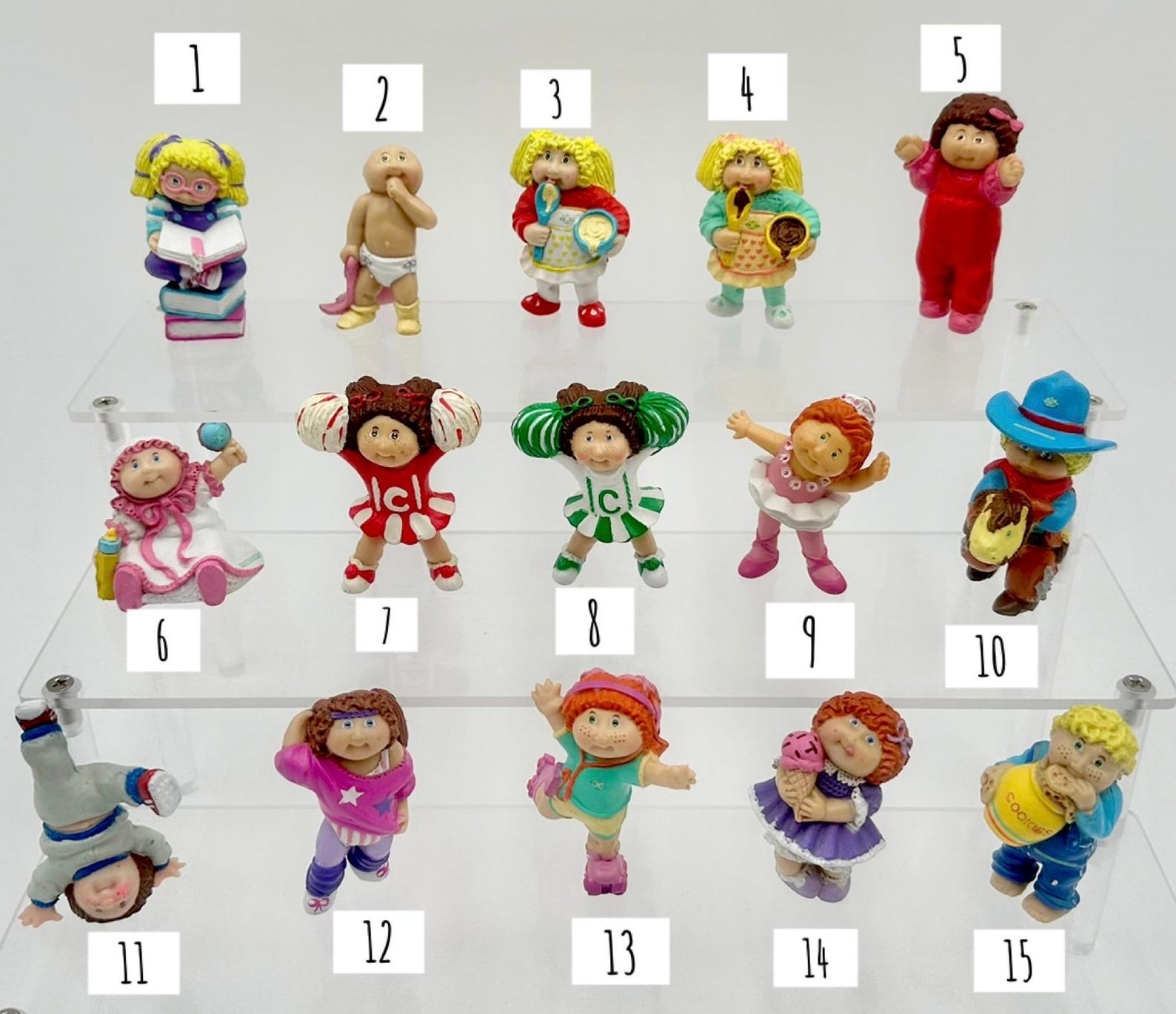 Vintage 1980s Cabbage Patch Kids PVC Miniatures - Etsy