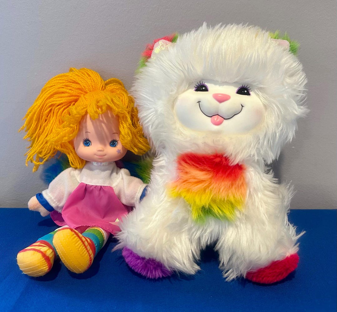 Vintage 1983 Kitty Brite and Rainbow Brite Doll With Slumber Pajamas - Etsy