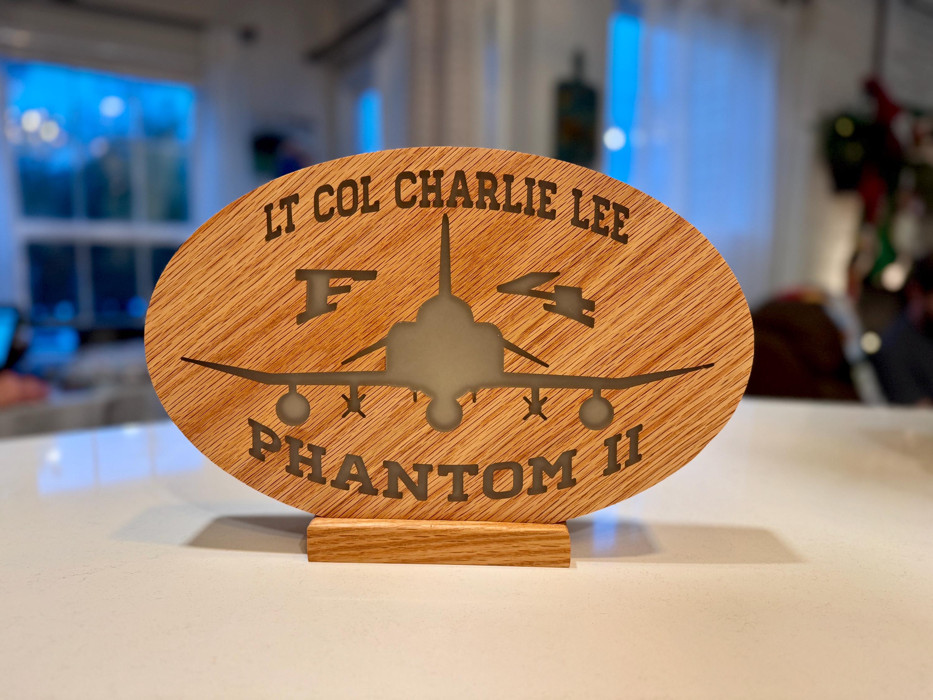 Custom Backlit Oak Sign (circular) - Etsy