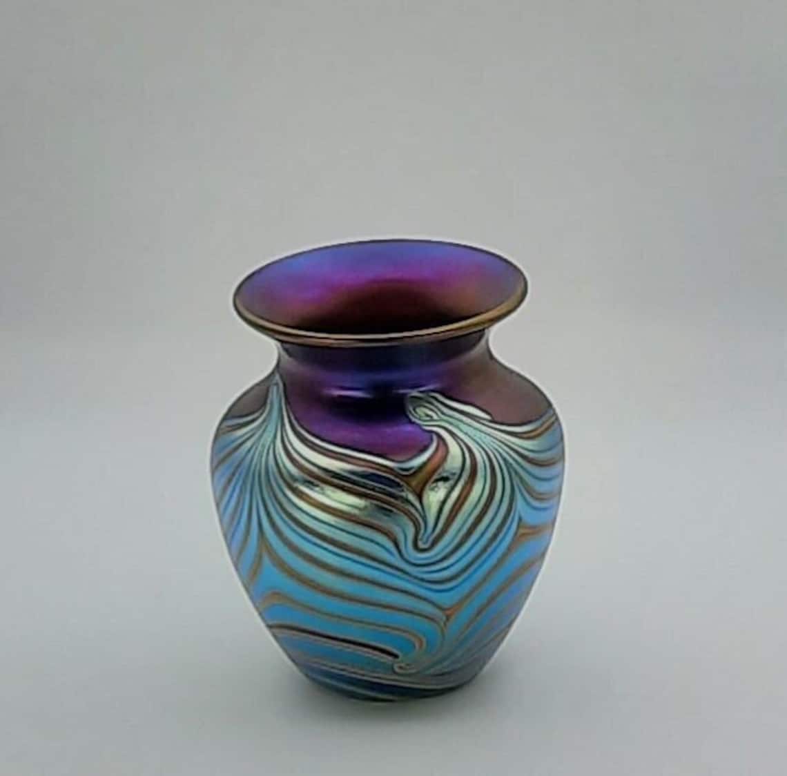 Okra Glass Vase Dave Barras - Etsy