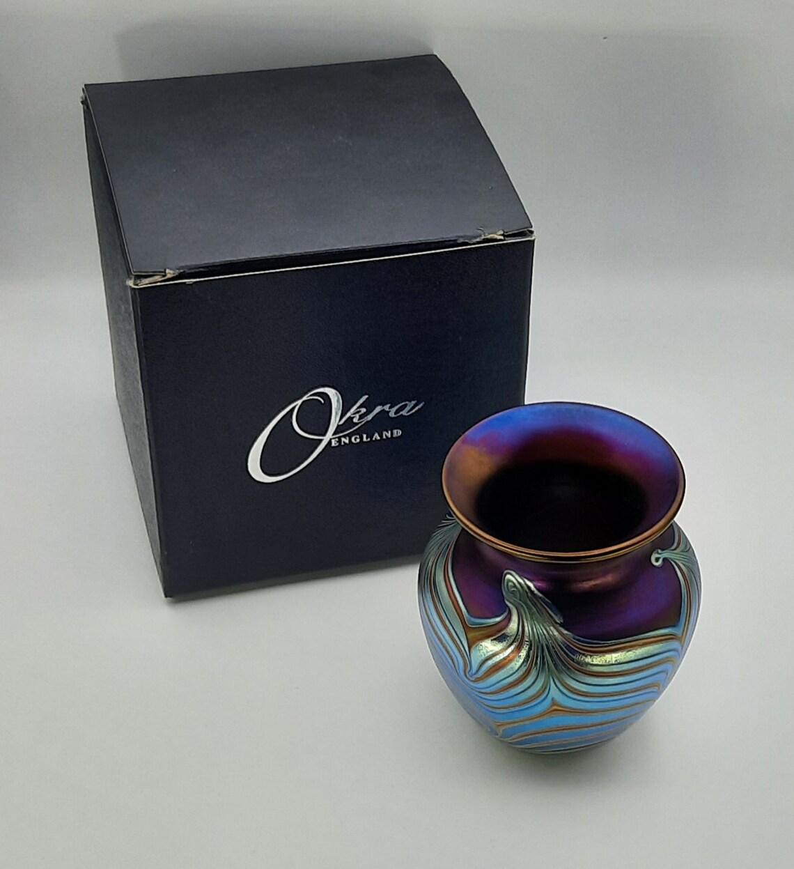 Okra Glass Vase Dave Barras - Etsy