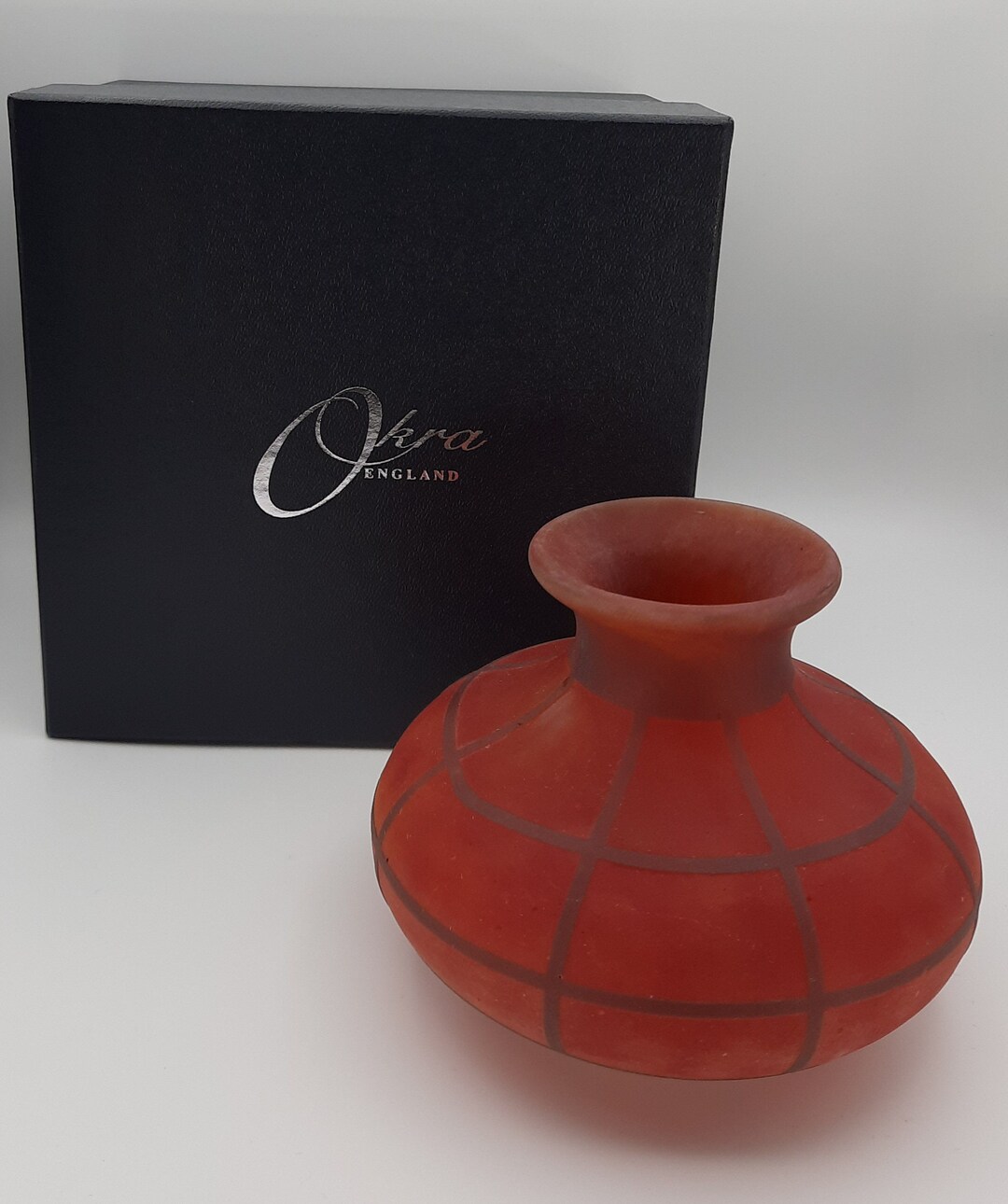 Okra Glass Vase - Etsy