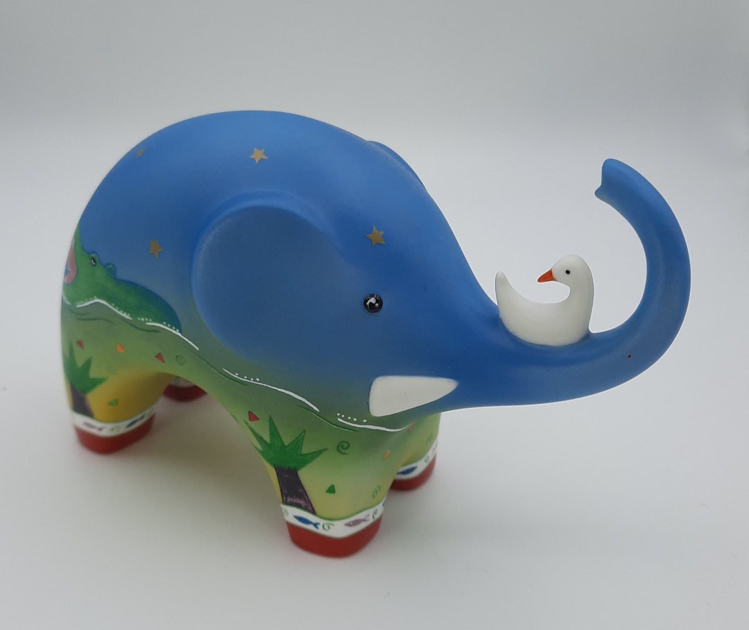 Goebel Linda Edwards Lazy River Elephant - Etsy