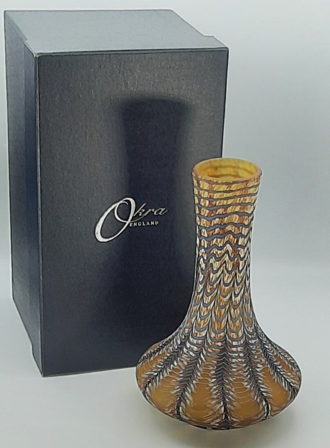 Okra Glass Vase - Etsy