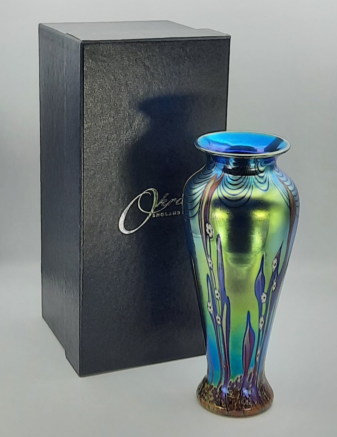 Okra Glass Vase Dave Barras - Etsy
