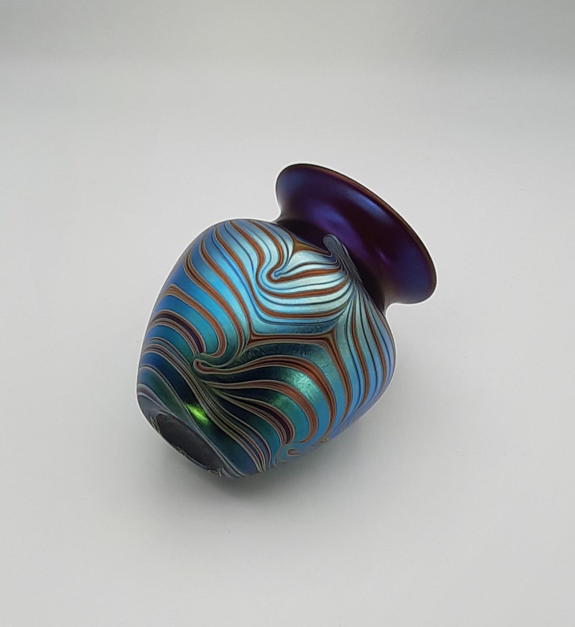 Okra Glass Vase Dave Barras - Etsy