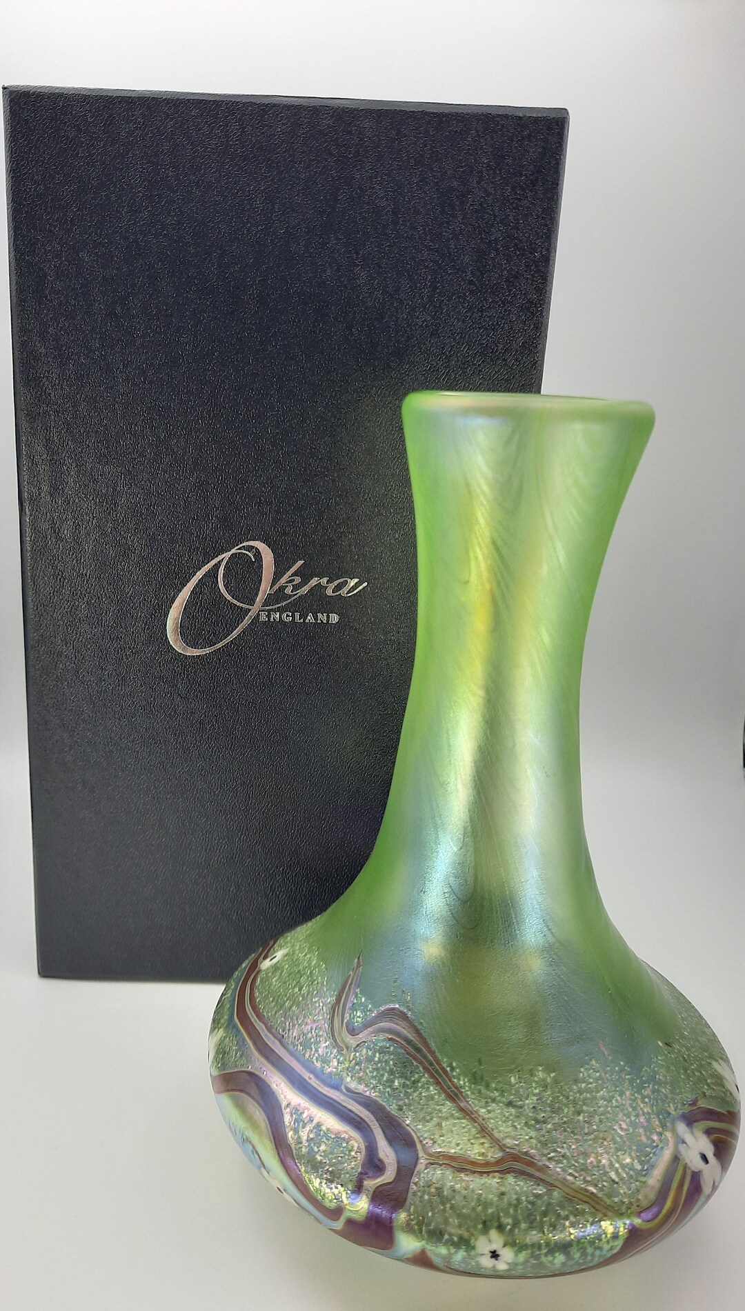Okra Glass Vase - Etsy UK