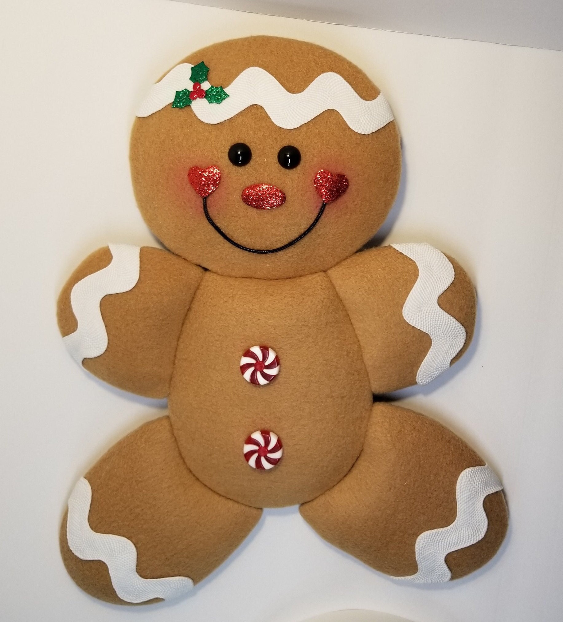 Gingerbread Wreath Attachment, Gingerbread Man, Christmas Wreath ...