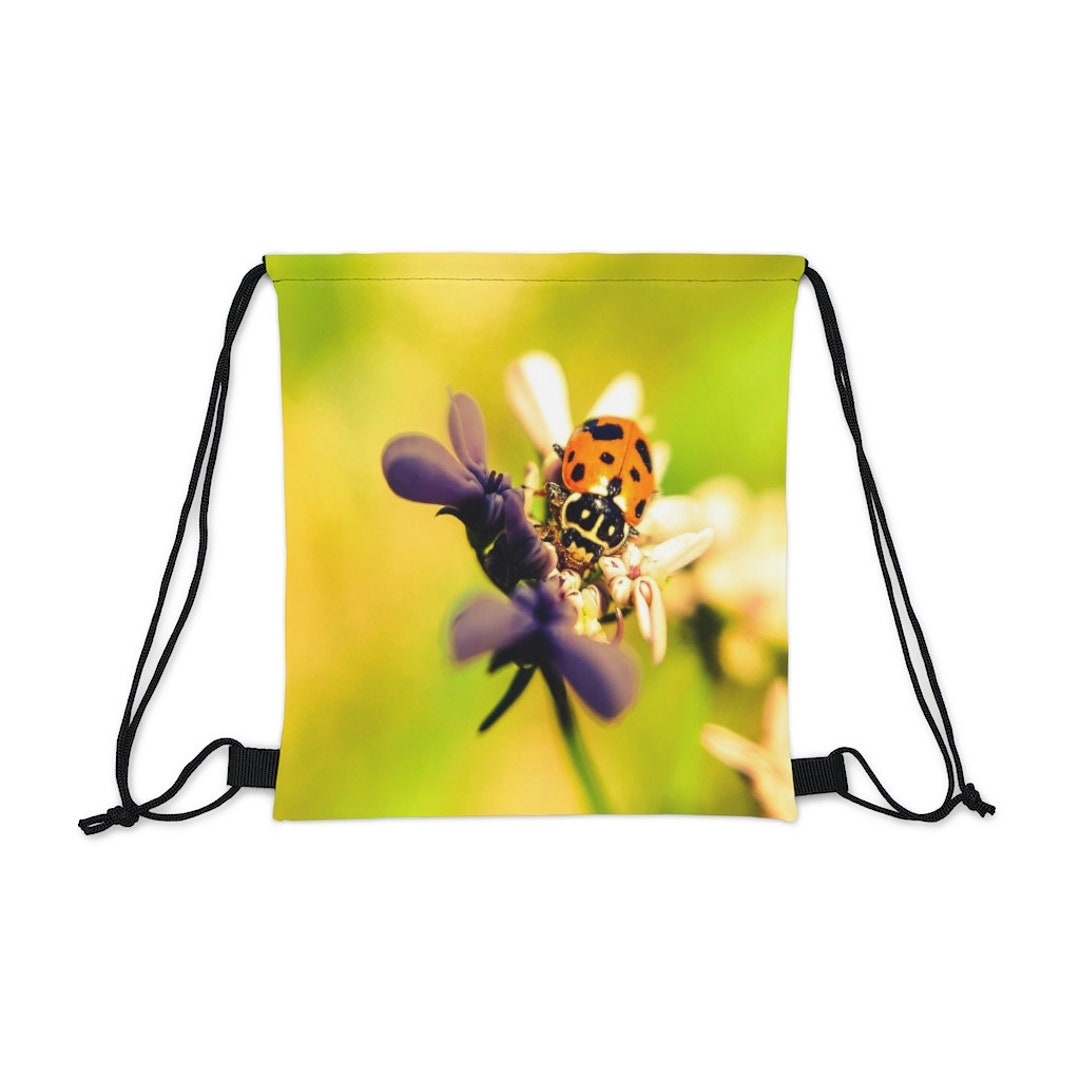 Ladybug Outdoor Drawstring Backpack, Durable Lightweight Backpack ...