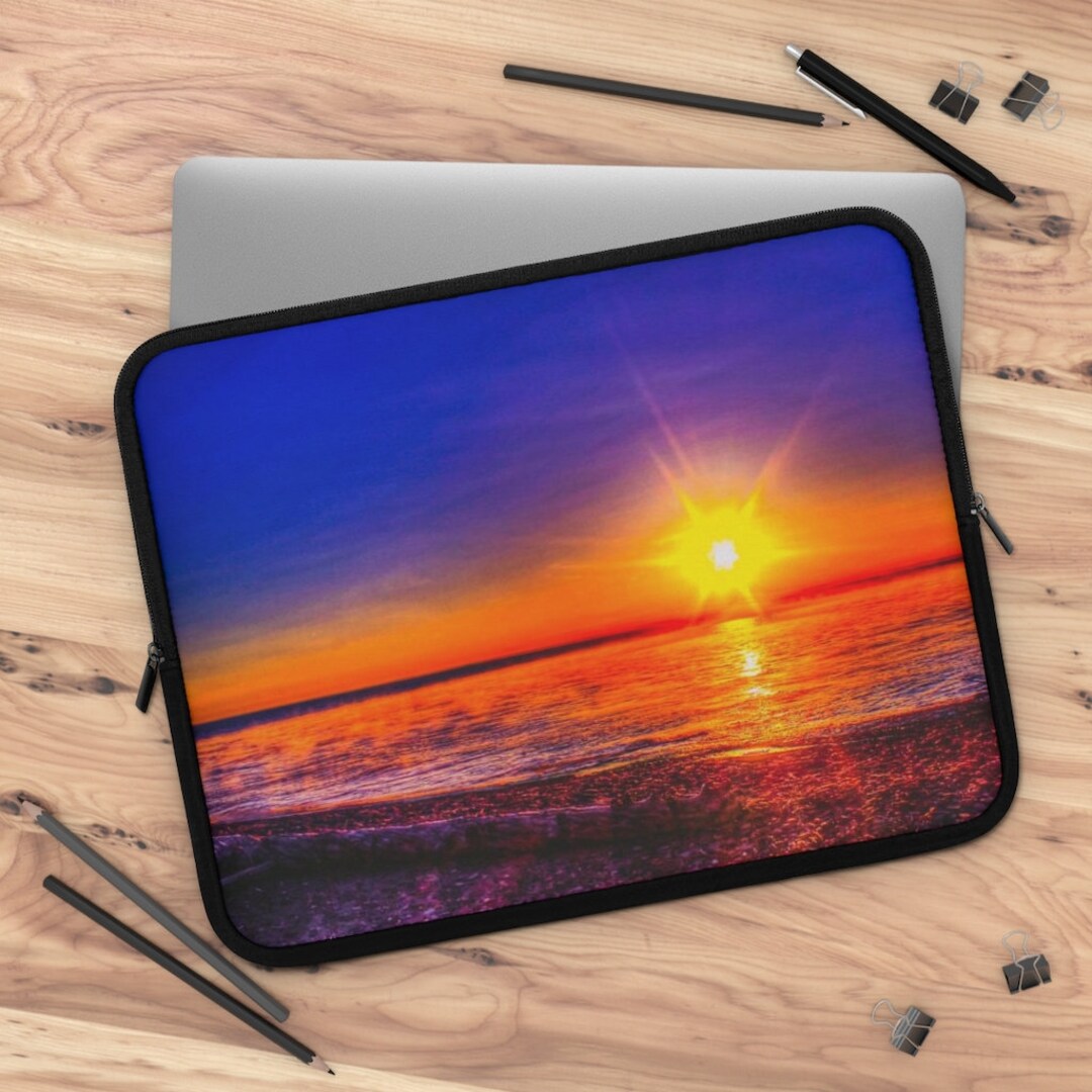 Sunset Beach Laptop Sleeve Dual Zipper Case for 7 - Etsy