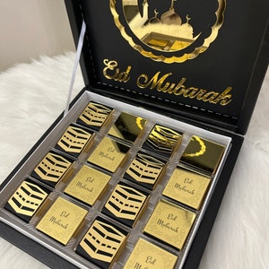 Hajj Mubarak Eid Al Adha and Eid Gift Chocolates, İslamic Favor ...