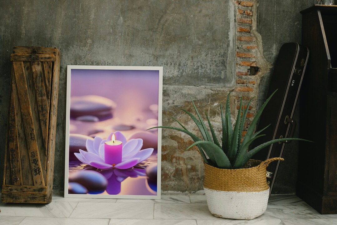 Meditation Art, Wall Decoration, A4 Format, Digital Print, Relaxation ...