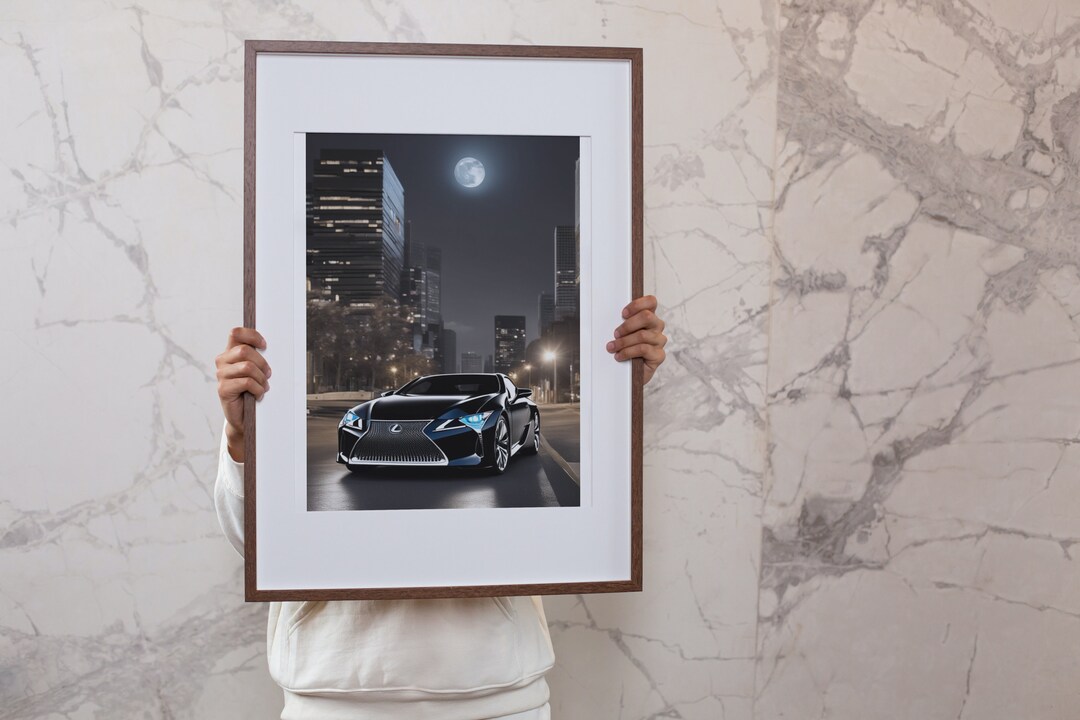 Image of the Lexus LC500, A4 Format, Digital Print, Elegant Design ...