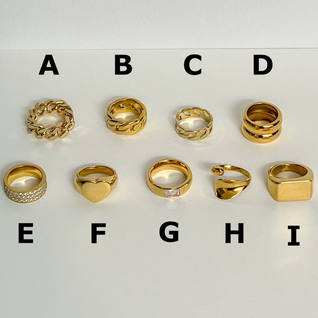 Chunky Rings for Women Cool Rings Thick Rings Trendy Rings for Women ...