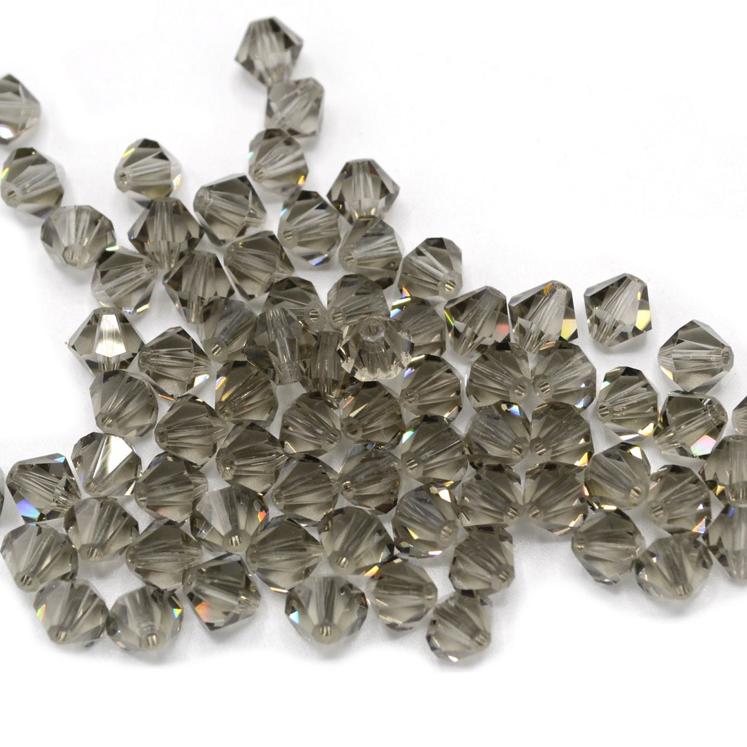 Swarovski Black Diamond Bicone, 6mm, 5301 Austrian Crystal, SALE, 10 ...