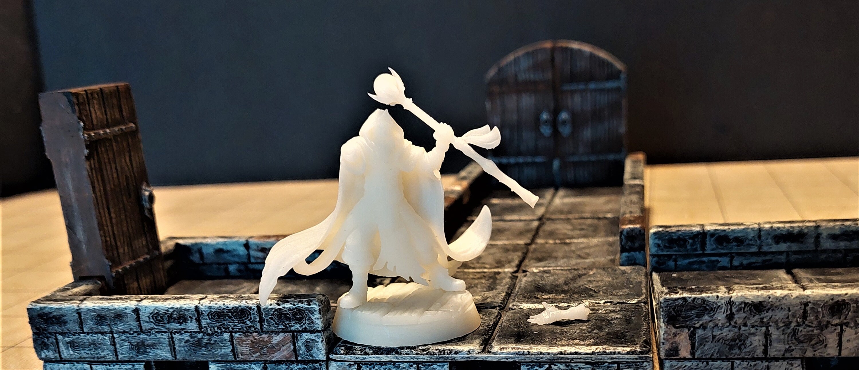 Wizard Miniature(male)/3d Printed/dark Wizard - Etsy