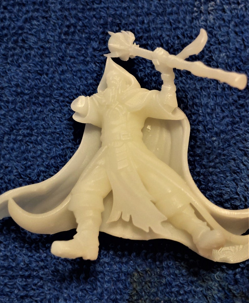 Wizard Miniaturemale/3d Printed/dark Wizard - Etsy