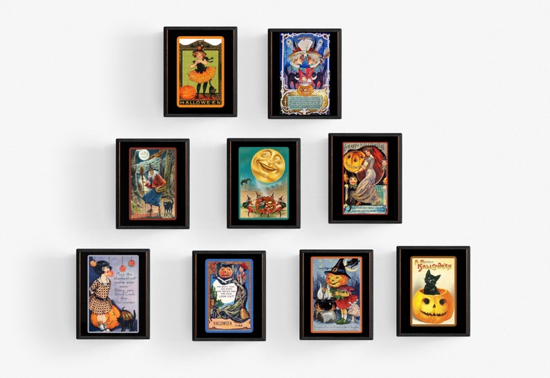 15 Vintage Halloween Posters, DIGITAL DOWNLOAD. Halloween Decor Crafts ...