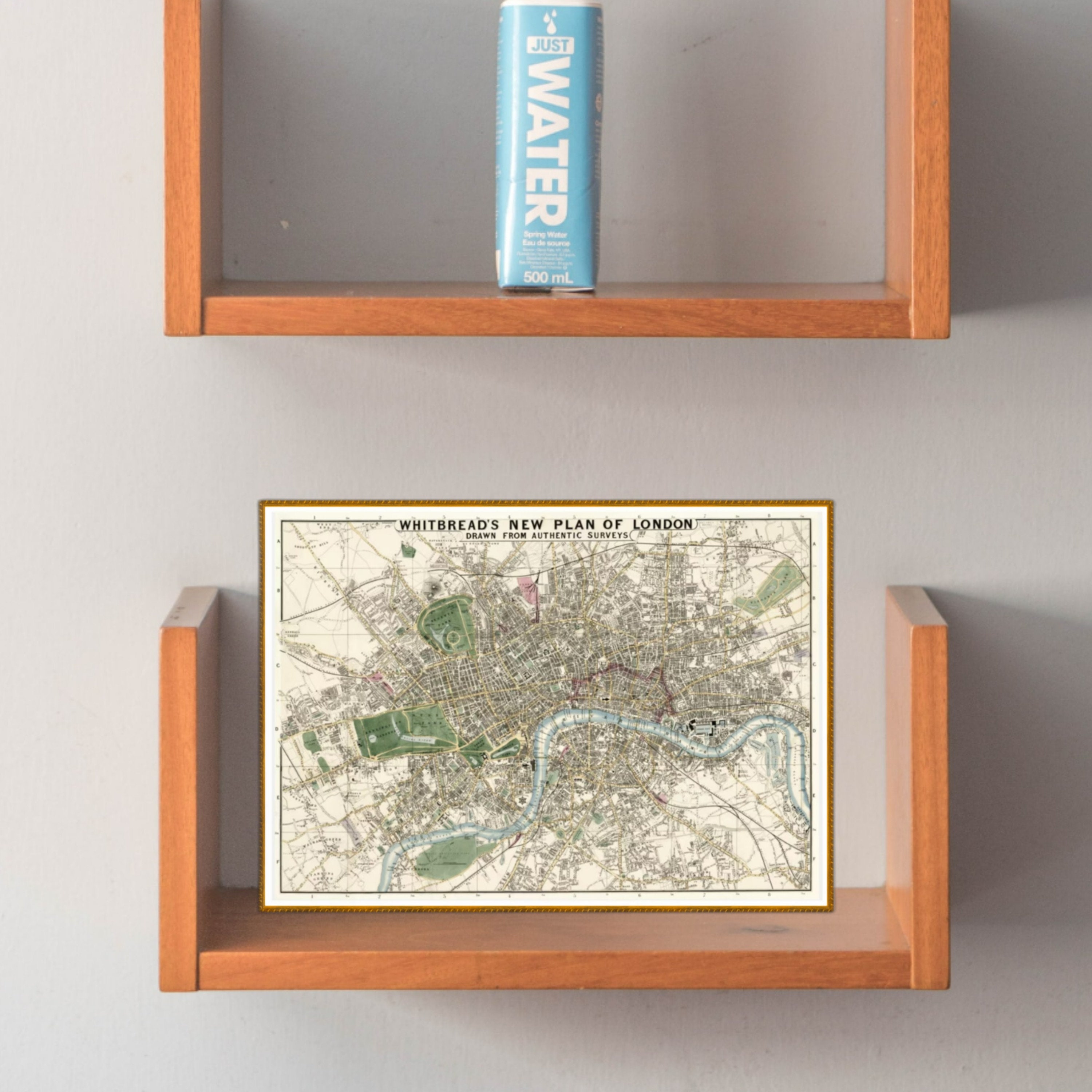 Old London Map, Vintage Whitbread Map, Historical Victorian PHYSICAL ...