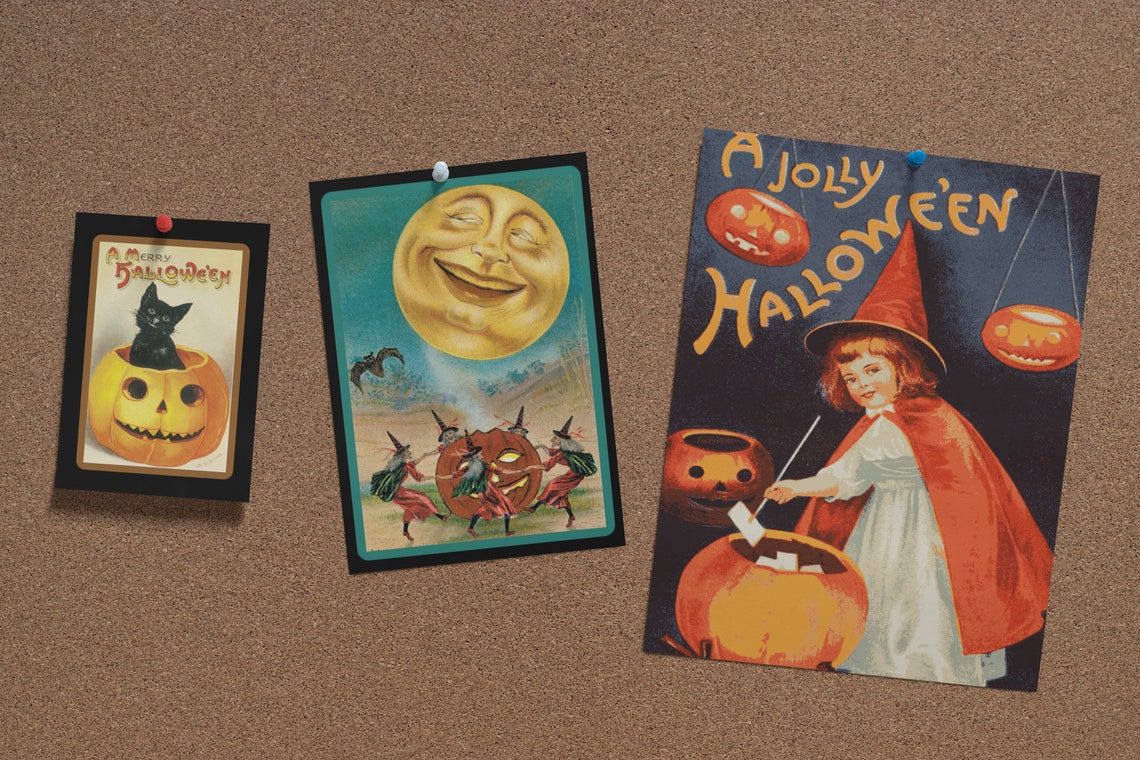 15 Vintage Halloween Posters DIGITAL DOWNLOAD. Halloween - Etsy