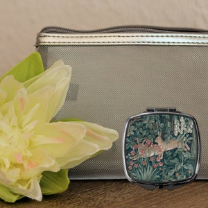 William Morris Rabbits Compact Mirror, Past Times Pocket Mirror, Makeup ...