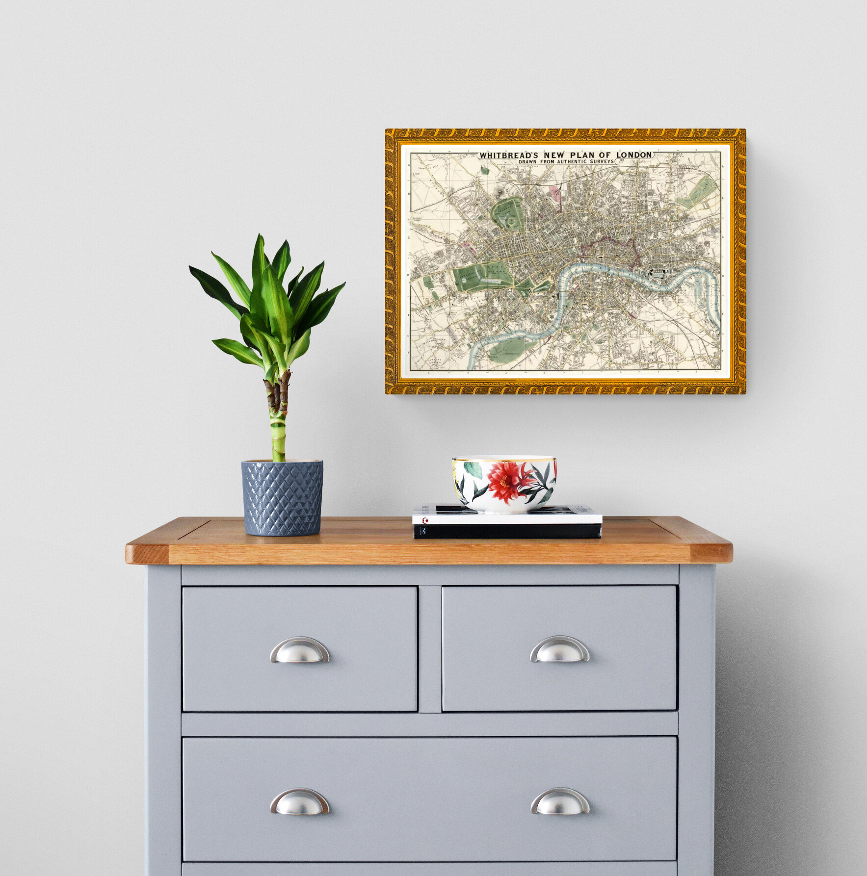 Old London Map, Vintage Whitbread Map, Historical Victorian GICLEE ...