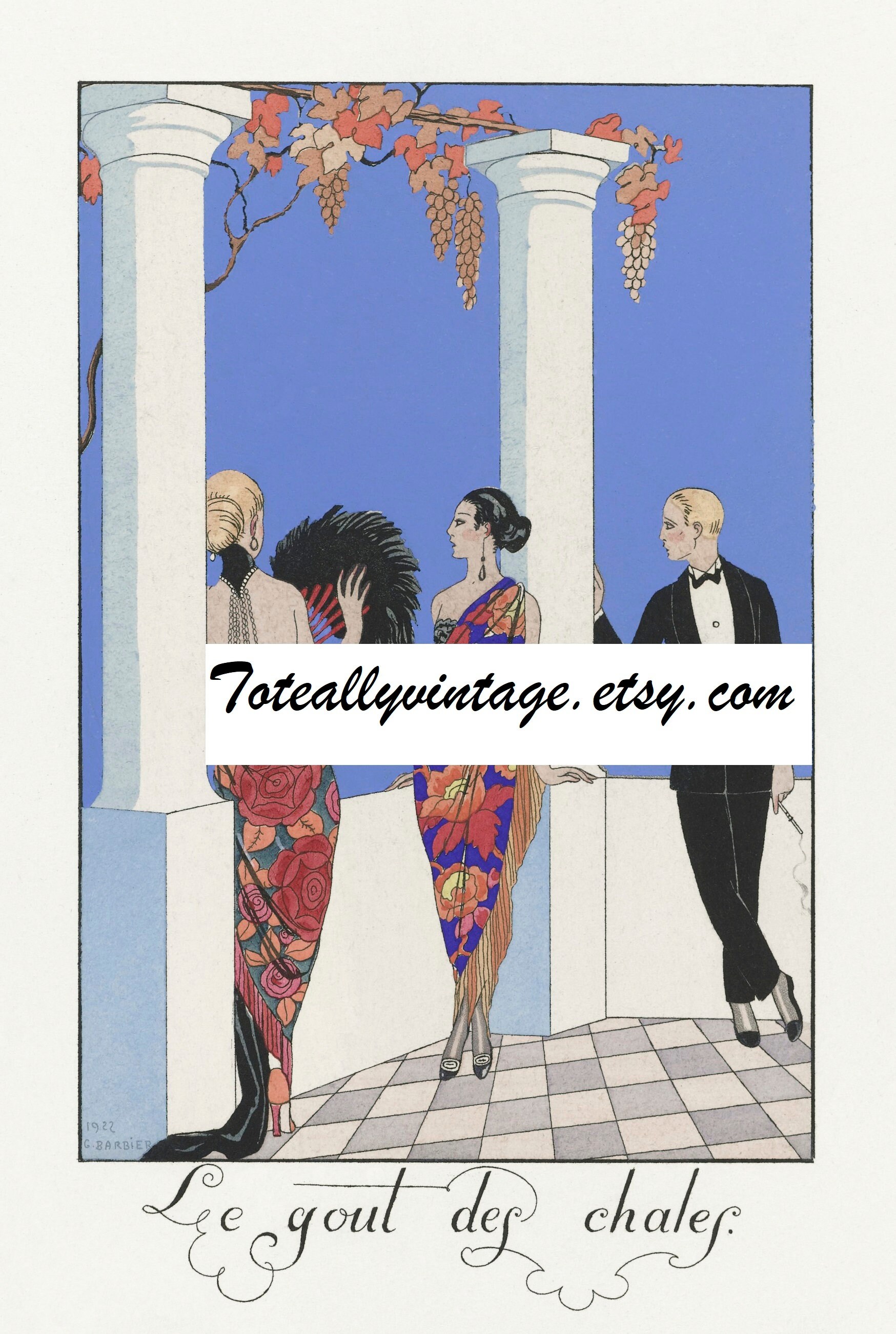 1920s Art Deco Posters, 6 Vintage Fashion Prints, DIGITAL DOWNLOAD, A4 ...