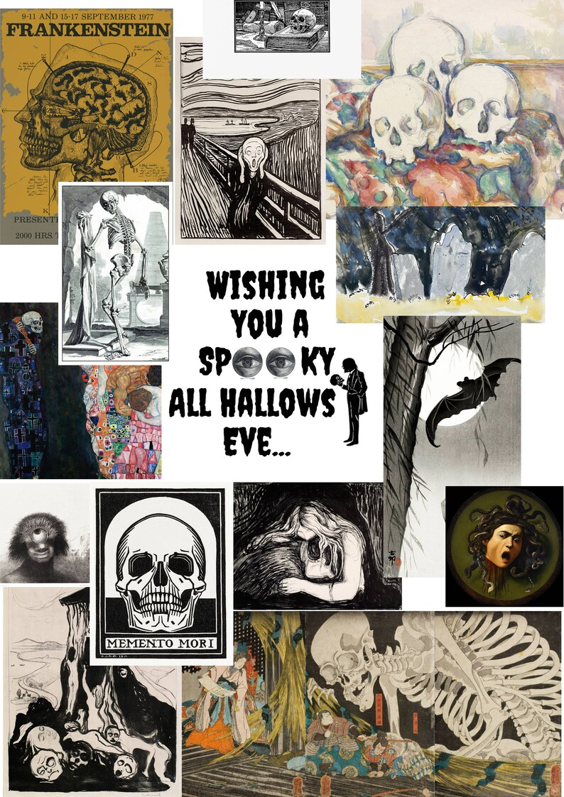 15 Spooky Vintage Posters for Halloween, DIGITAL DOWNLOAD. Gothic Wall ...