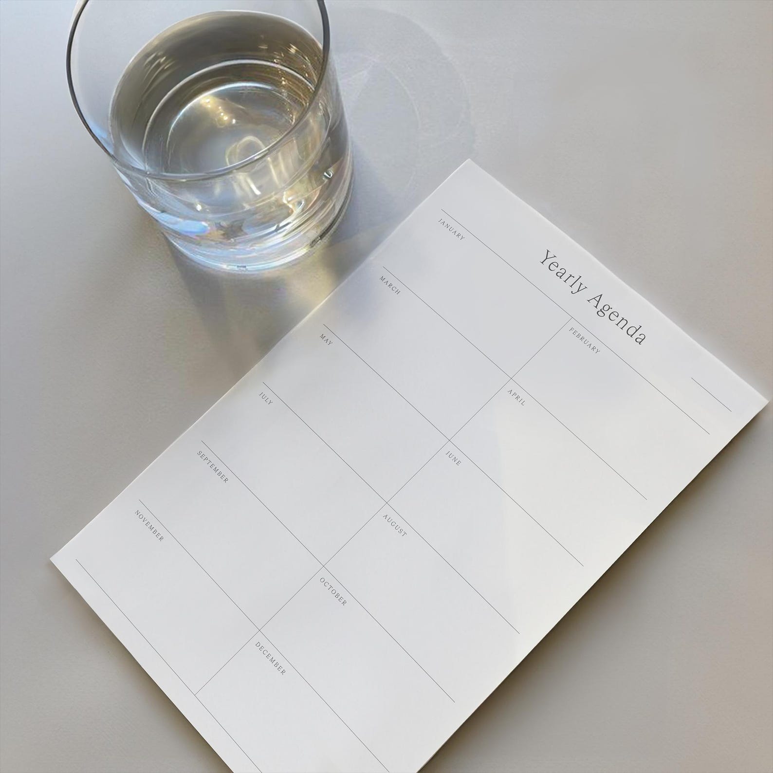 Yearly Agenda (worksheet Intended for Yearly Planning and Organization ...