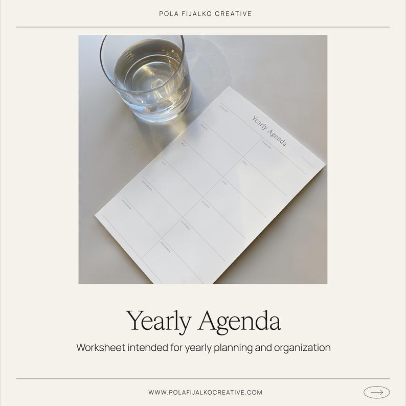 Yearly Agenda (worksheet Intended for Yearly Planning and Organization ...