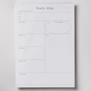 Yearly Atlas (worksheet Intended for Setting a Yearly Intentions and ...