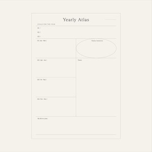 Yearly Atlas (worksheet Intended for Setting a Yearly Intentions and ...