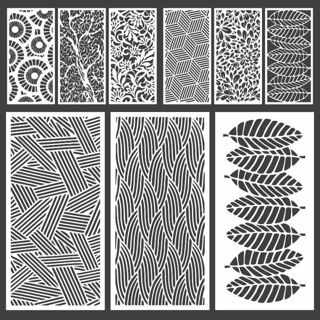 Decorative CNC Laser Cut Grill Designs DXF File Wall Panels, Vector ...