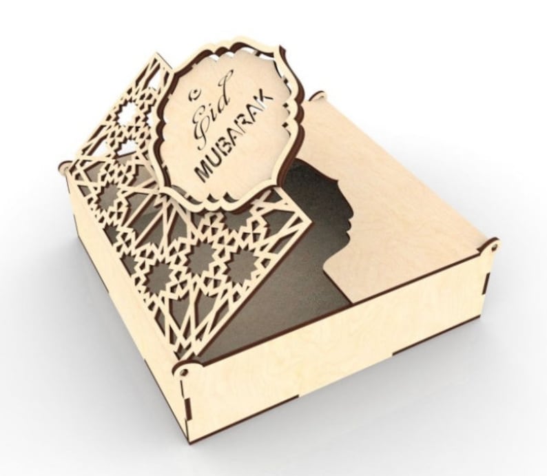 Laser Cut Eid Gift Box 4mm Laser Cut File Instant Download CNC Cutting ...