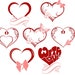 Valentine Day Hearts Vectors SVG File Heart SVG Set, Valentine's Cut ...