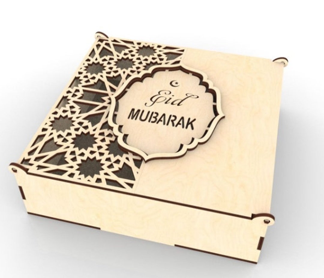 Laser Cut Eid Gift Box 4mm Laser Cut File Instant Download CNC Cutting ...