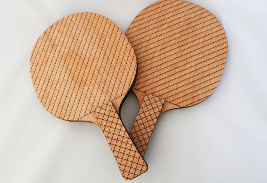 Ping Pong Paddle Laser Cut Template DXF File Laser Fut File, SVG File ...