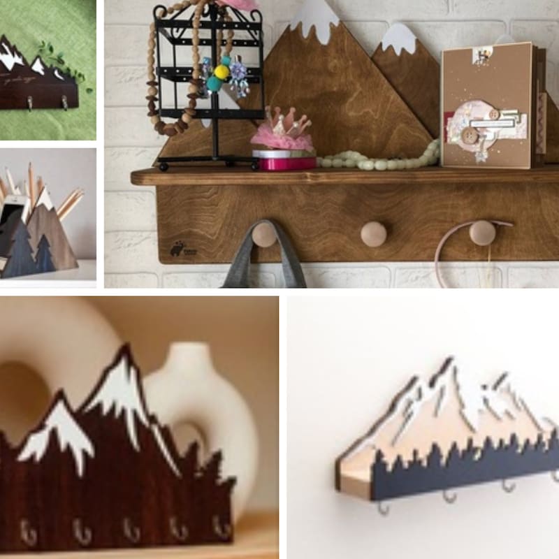 Mountain Key Holder - Etsy