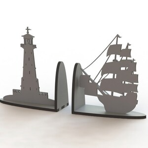 SVG 4 Design 3D of Bookends Organiser Halloween Laser Cut Files Book ...