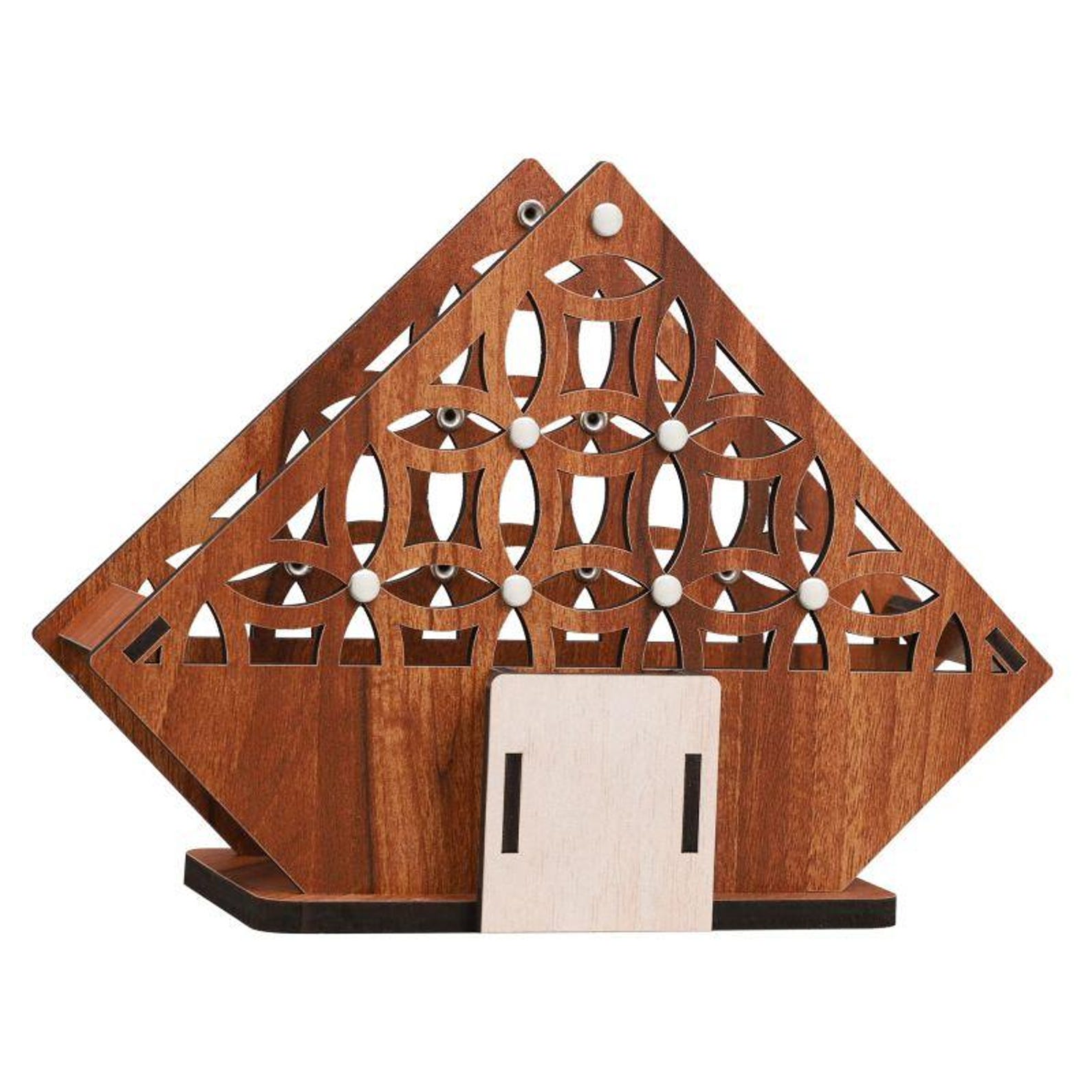 Laser Cut Paper Napkin Holder With Toothpick Holder Instant Download ...