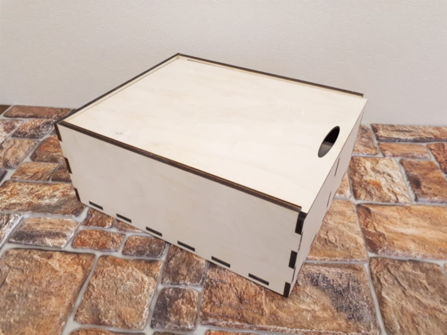 Laser Cut Sliding Lid Compartment Storage Box Dxf Laser Cut File ...